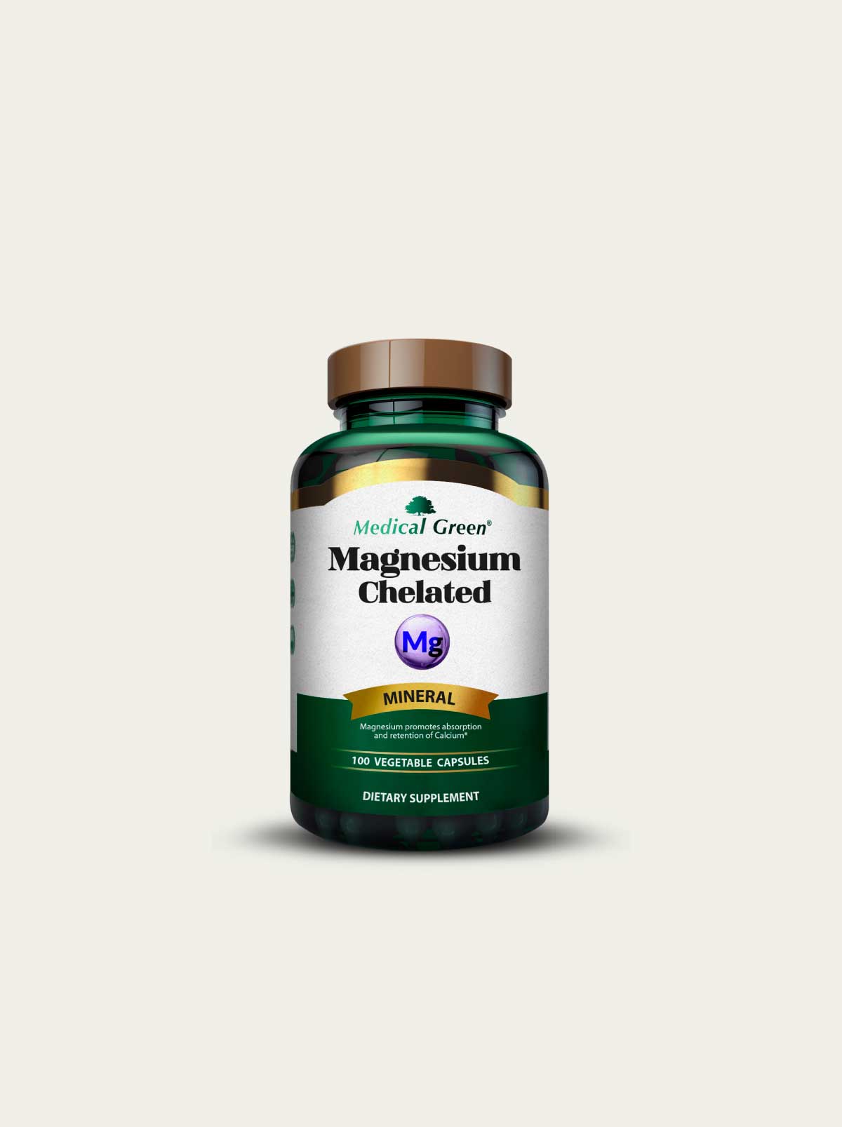 MAGNESIUM 400 MG CHELATED X 100 CAP – Medical Green